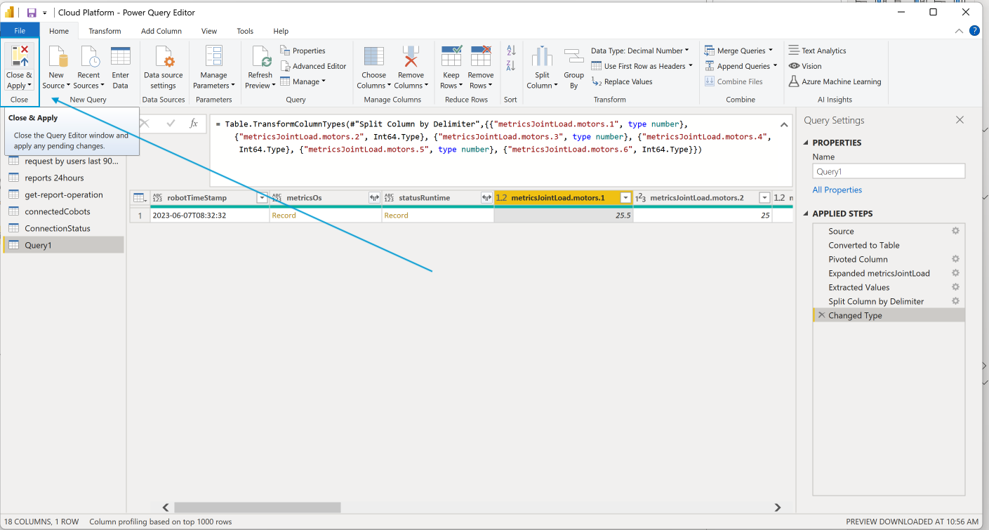 Power BI Guide - Universal Robots API Management